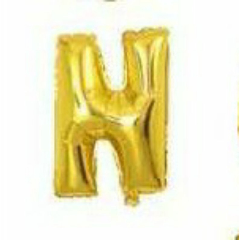 Jual Balon Foil Huruf Angka 16 inch Gold Emas (40cm) | Shopee Indonesia