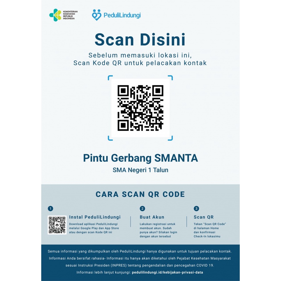 Jual STIKER VINYL SCAN DISINI PEDULI LINDUNGI | Shopee Indonesia