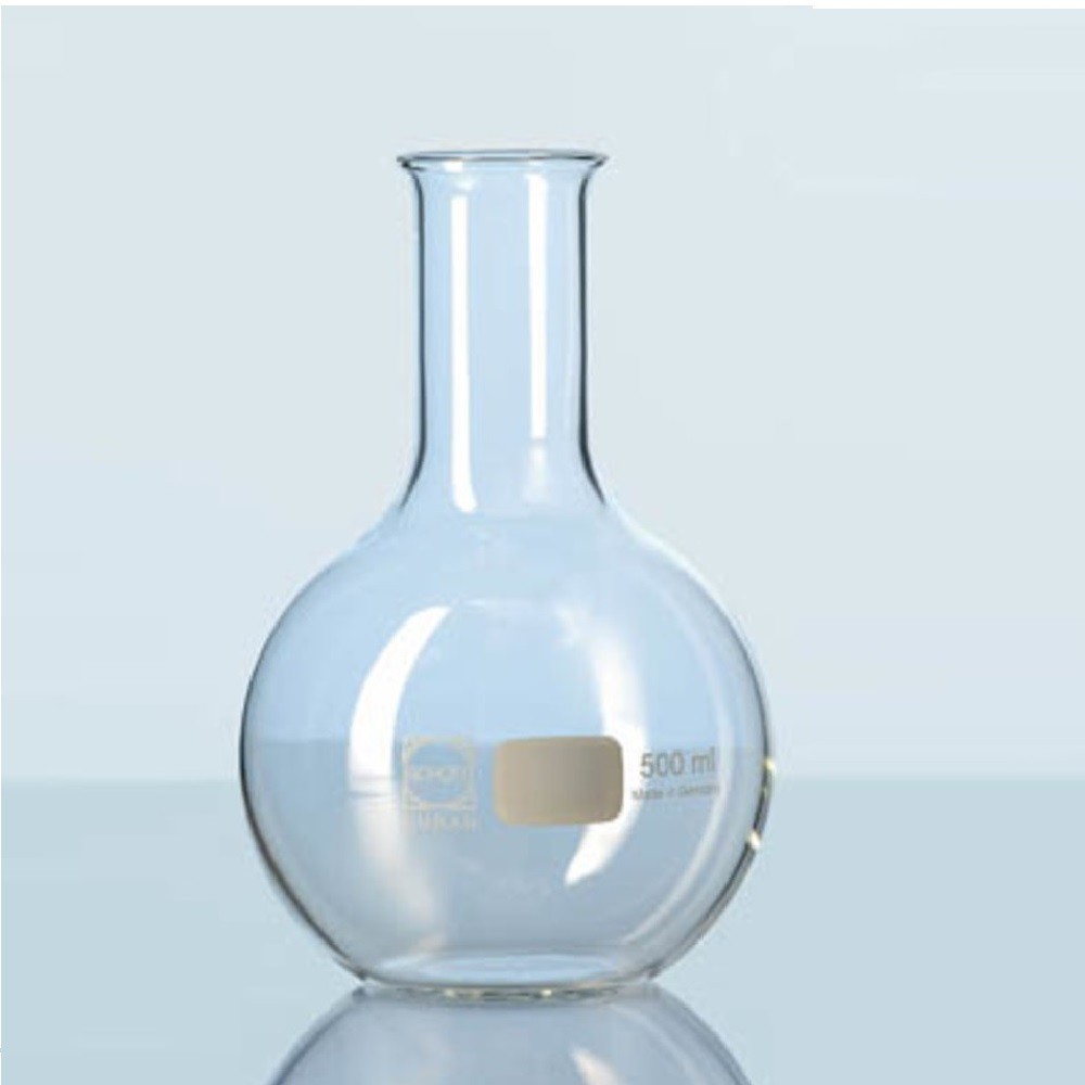 Jual BOILING FLASK 250 ML FLAT BOTTOM NARROW NECK, LABU DIDIH (DURAN ...