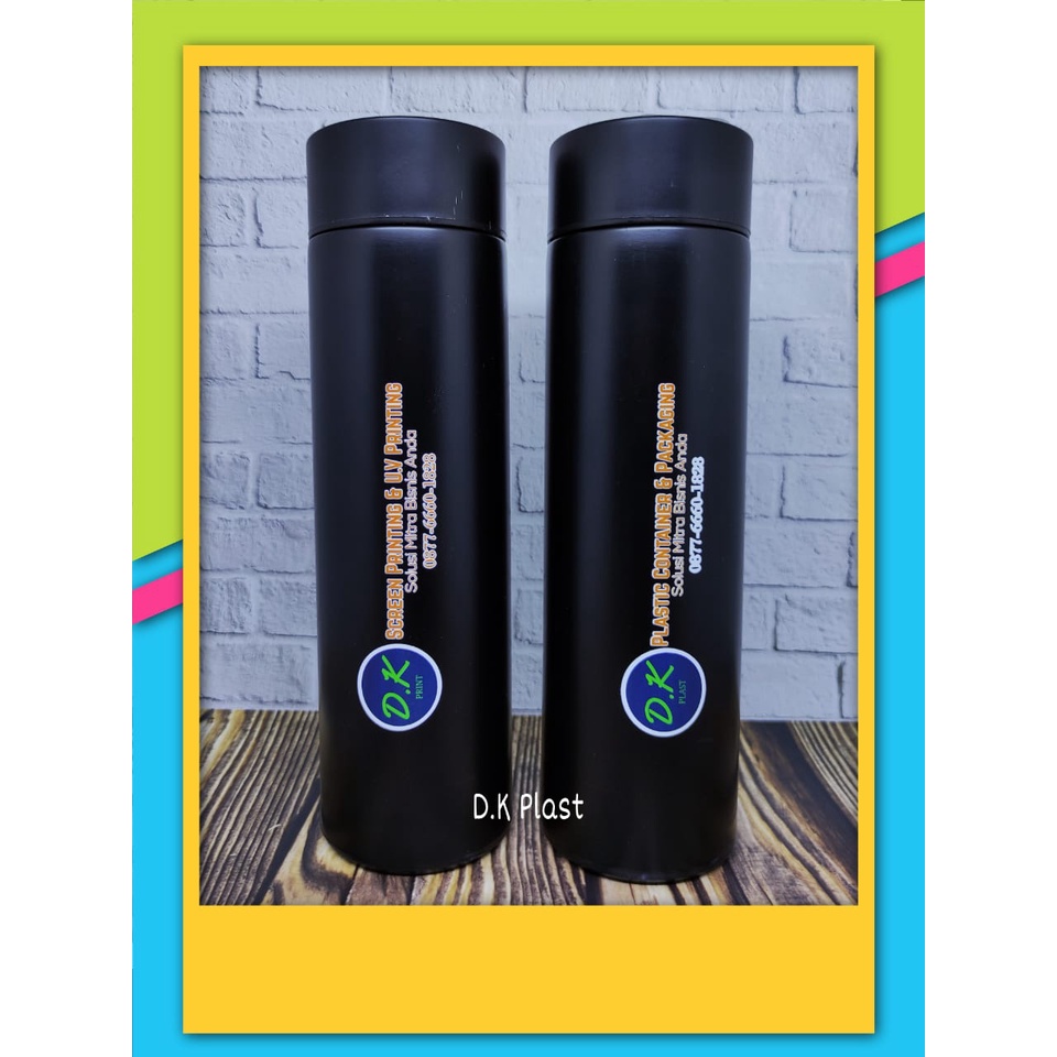 Jual Botol Minum Termos LED Suhu 500ml UV Printing Custom | Shopee ...