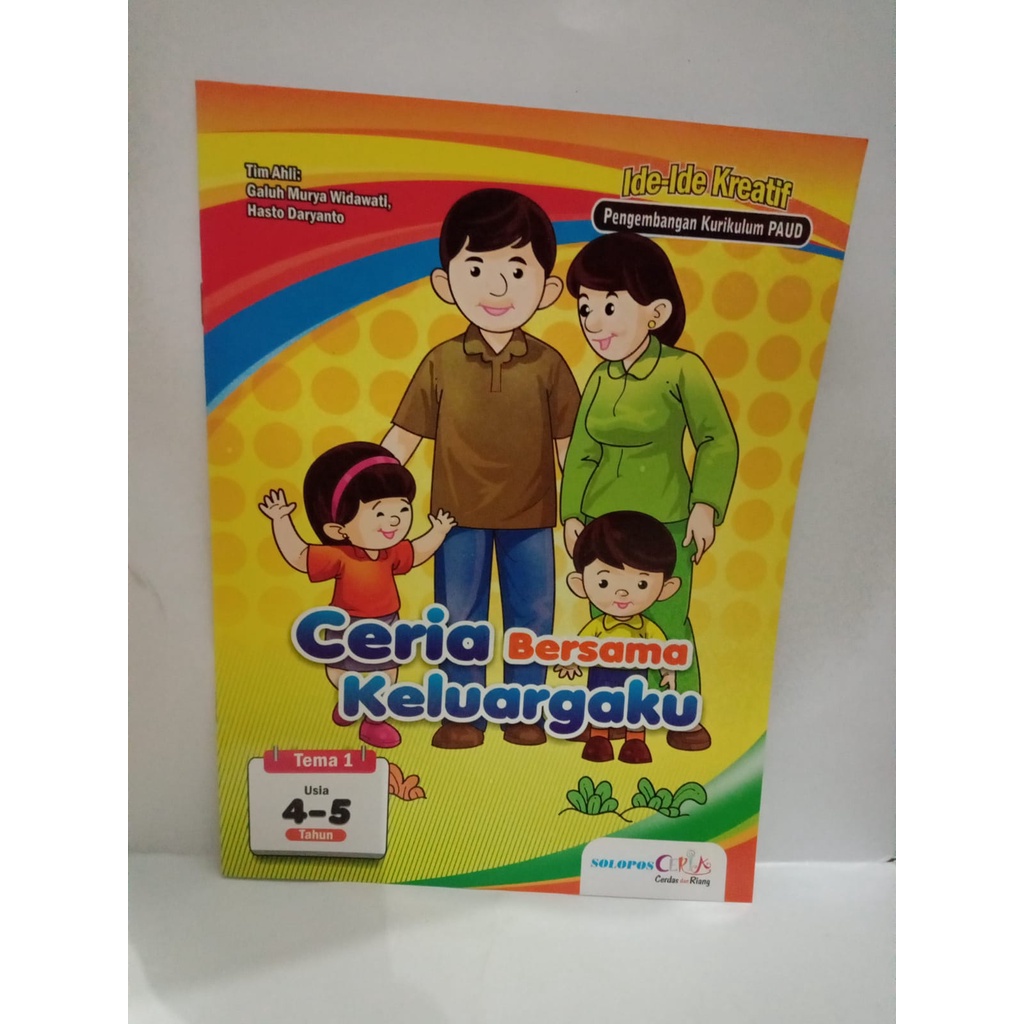 Jual BUKU PAUD IDE-IDE KREATIF CERIA BERSAMA KELUARGA TEMA 1 USIA 4-5 ...
