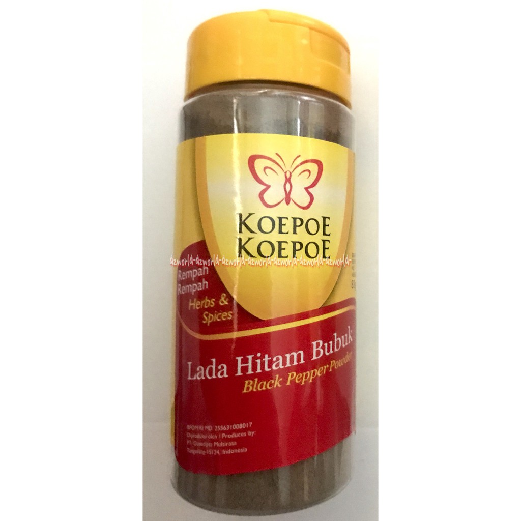 Jual Koepoe Koepoe 83gr Bubuk Lada Hitam Kupu Blackpepper Power Kupu ...