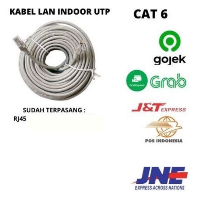 Jual KABEL LAN INDOOR Cat 6 3Meter Terpasang Rj45 | Shopee Indonesia