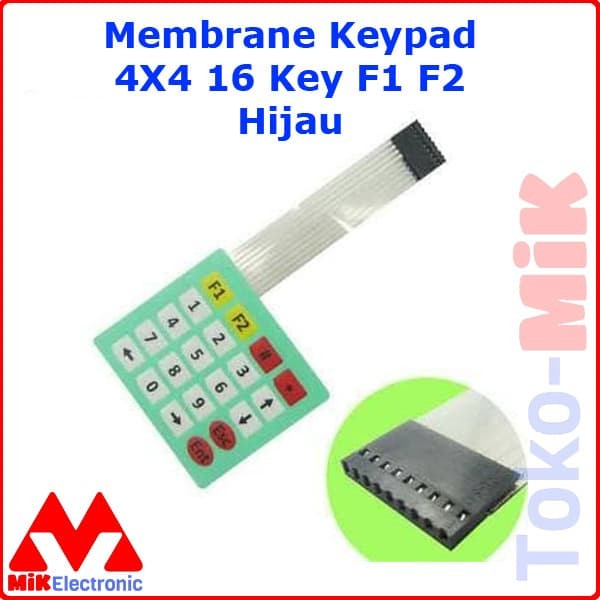 Jual 4X4 MATRIX 16 KEY MEMBRANE SWITCH KEYPAD KEYBOARD | Shopee Indonesia
