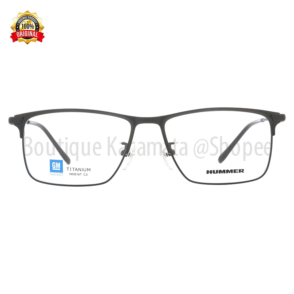 Jual Frame Kacamata Hummer Original Titanium HM816T-C3 | Shopee Indonesia