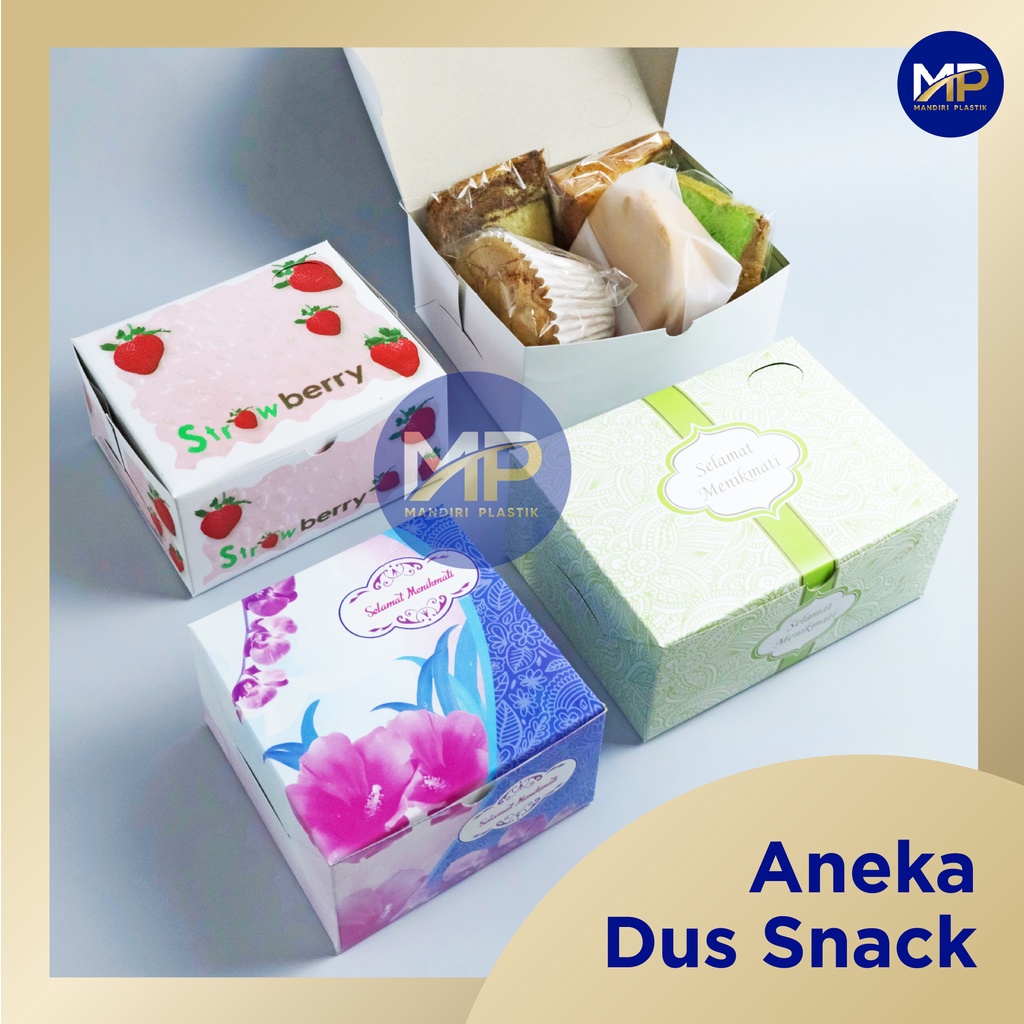 Jual Dus Snack Hantaran / Snack box Selip 12x12cm MOTIF -100pcs ...
