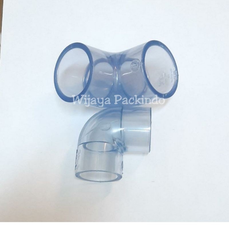 Jual Elbow PVC Bening 2" inch Transparan / Elbow PVC Clear 2" inch ...