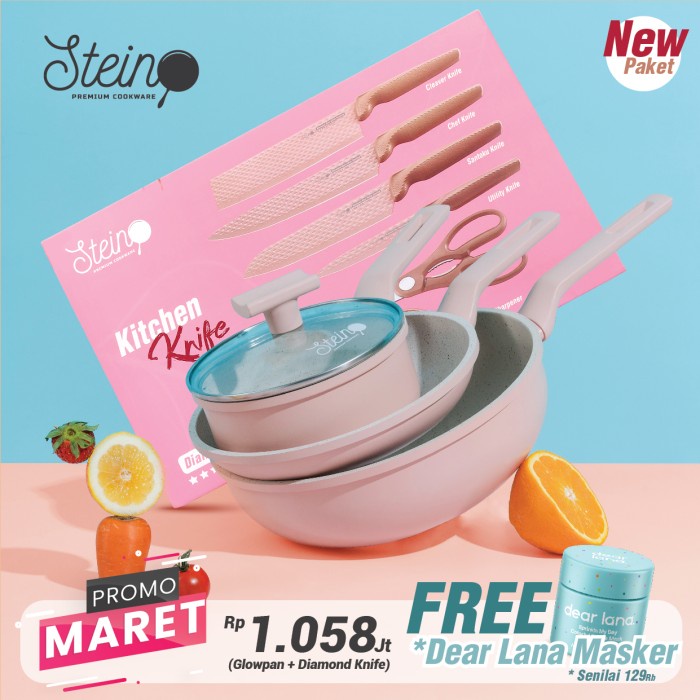 Jual STEIN GlowKnife Paket (Glowpan+Diamond Knive+Gratis dearlana masker) | Shopee Indonesia