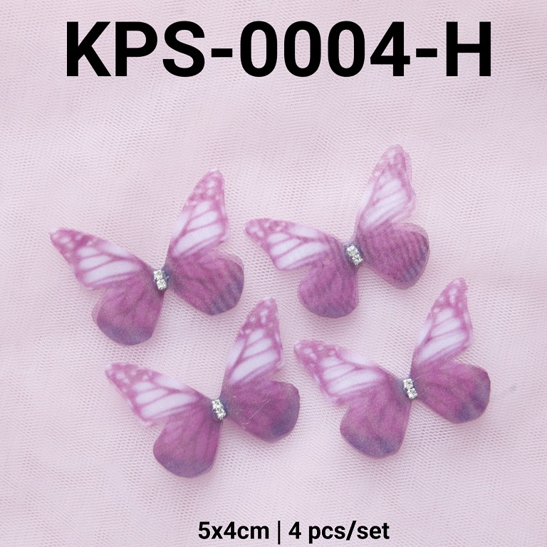 Jual GR-KPS-0004 Cake topper hiasan kue kupu kupu butterfly pink ungu ...