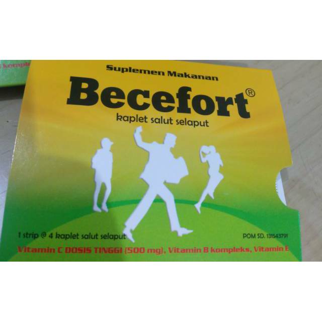 Jual BECEFORT MULTIVITAMIN 1 STRIP (4 TABLET) | Shopee Indonesia