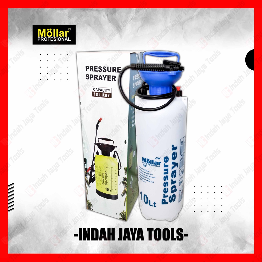 Jual MOLLAR Pressure Sprayer 10 Liter Alat Semprot Hama Gendong ...