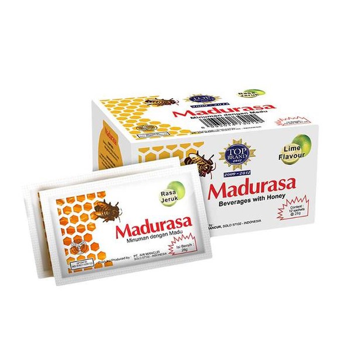 Jual Madurasa Madu Rasa Sachet 12x20 gr - Box (rasa original & jeruk ...