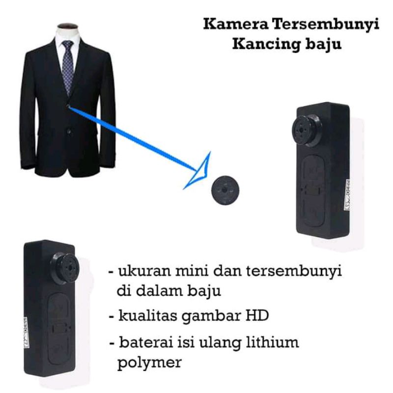 Jual Camera Pengintai Model Kancing Baju - SPY Camera Model Kancing ...
