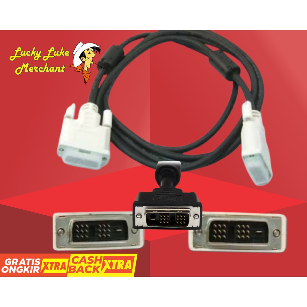 Jual Kabel DVI-D DVI VGA Monitor LCD LED Proyektor Digital Cable High ...