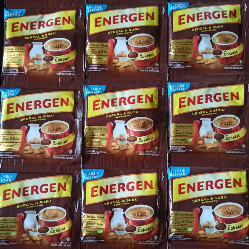 Jual Energen Sereal Rasa Cokelat Sachet 34 g | Shopee Indonesia