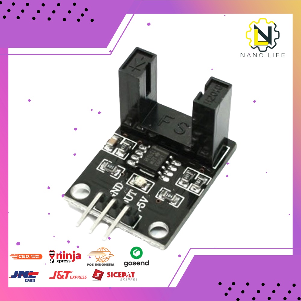 Jual LM393 Pengukur Kecepatan Photoelectric Infrared Sensor DC | Shopee ...