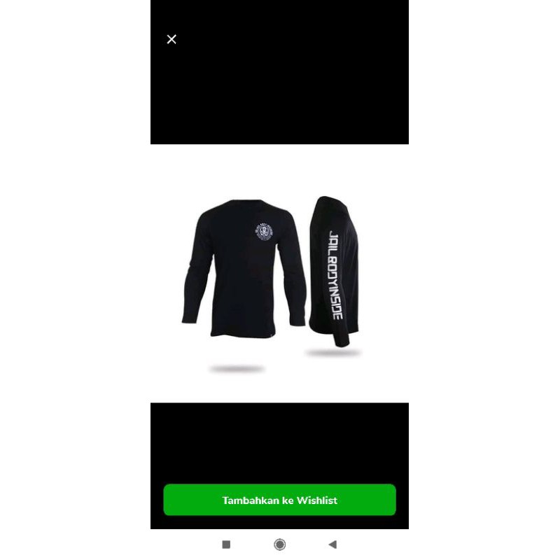 Jual tshirt baju kaos lengan panjang Jail Body Inside - High Quality ...