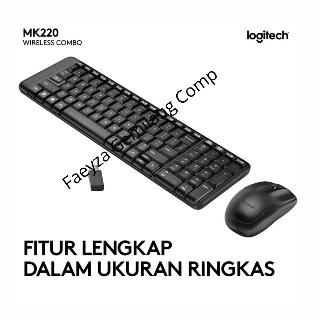 Jual Keyboard Logitech MK220 Wireless combo | Shopee Indonesia