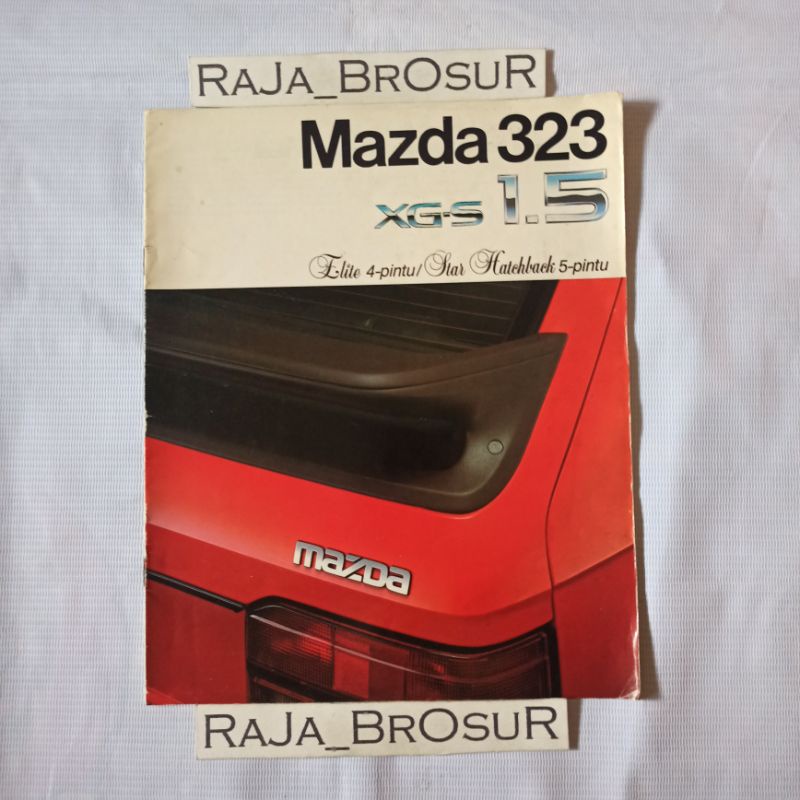 Jual Poster brosur katalog booklet jadul lawas Mazda 323 Mazda323 XGS 1 ...