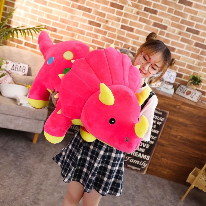 Jual BONEKA ANIMAL DINOSAURUS TRICERATOPS 40cm/PLUSH TOYS SUPER SHOFT ...
