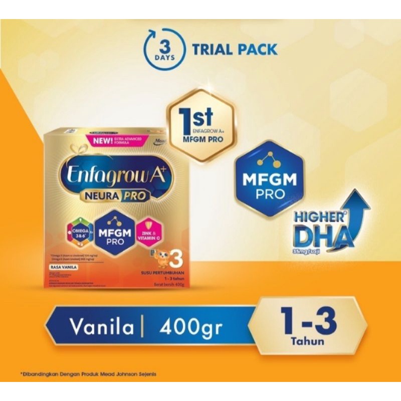 Jual Enfagrow A+ 3 neura pro 400g madu/vanilla/original | Shopee Indonesia