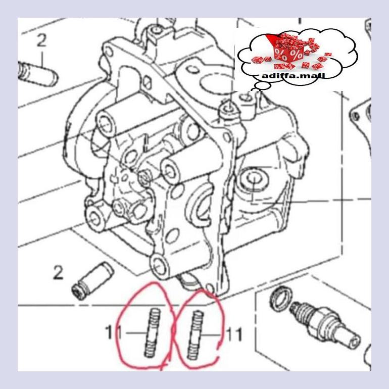 Jual Vhshmic Baut Mur Bolt Nut Tanam Tanem Kenalpot Knalpot Vario 125 ...