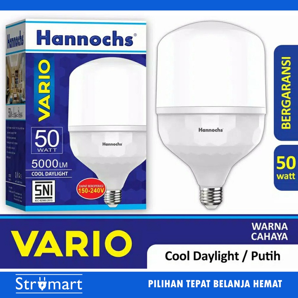 Jual Lampu led 50w Hannochs vario model tabung capsule 50 watt e27 ...