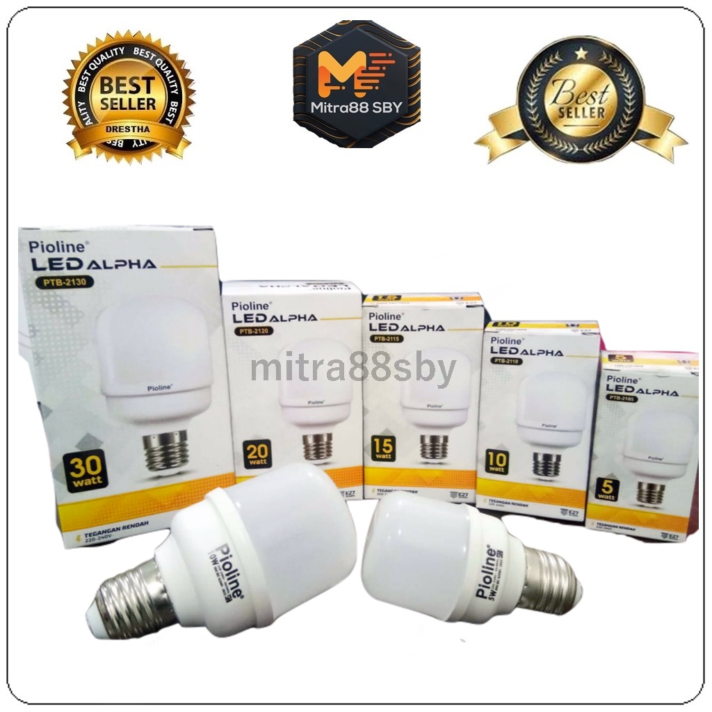 Jual Mitra88sby Lampu led murah BOHLAM TBULB KAPSUL TABUNG PIOLINE 5 watt 10 W 15 W 20W 30W ...