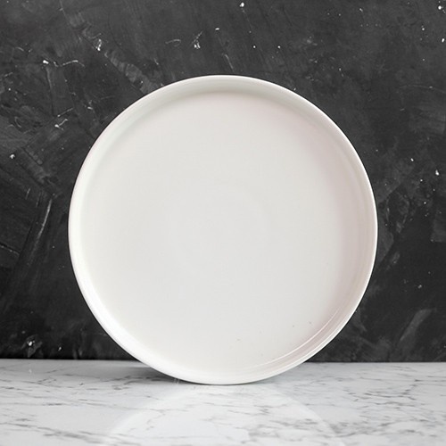Jual Brewsuniq - White Solitude Short Rim Plate 8" / Piring Makan ...