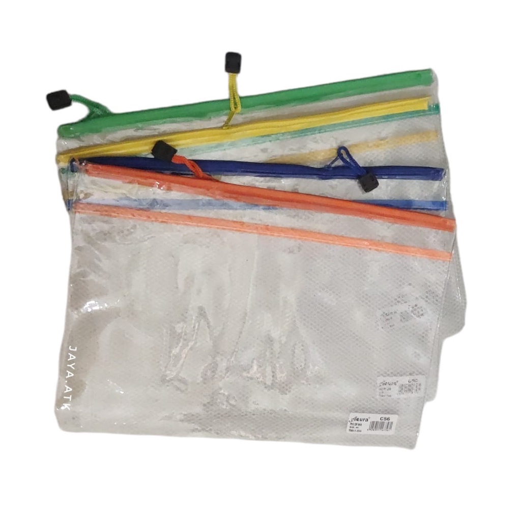 Jual MAP ZIPPER SLETING A4 PLASTIK SLETING JARING JALA TRANSPARANT ...