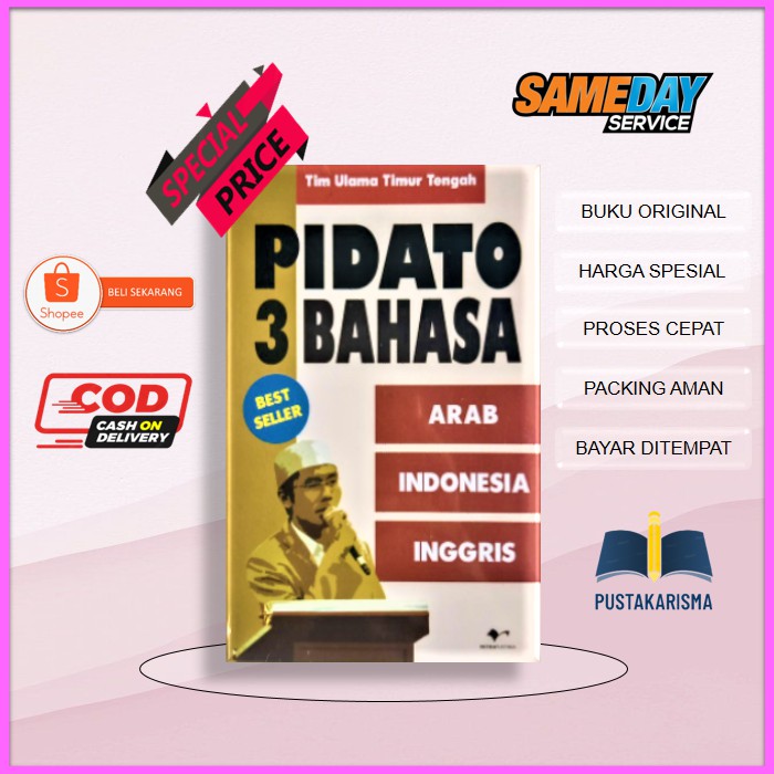 Jual Buku Pidato 3 Bahasa Arab Inggris Indonesia Best Seller Studi ...