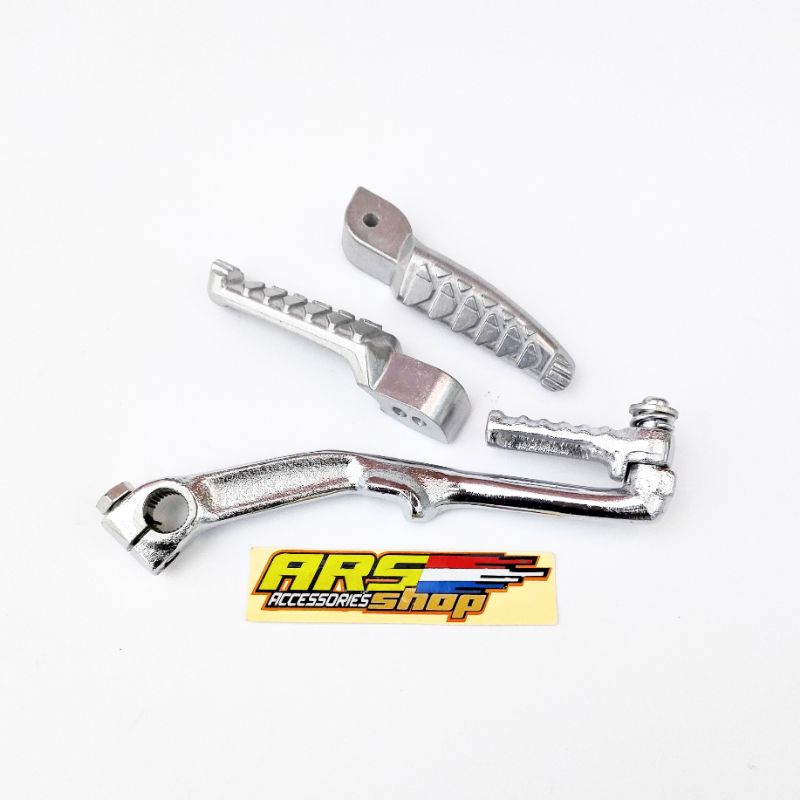 Jual paketan chrome paha rem engkolan step per rem honda beat vario ...