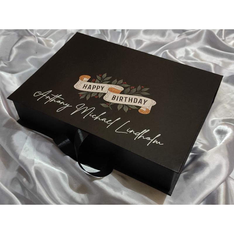 Jual Box Birthday Hampers / Box UlangTahun Custom Nama / Box Souvenir ...