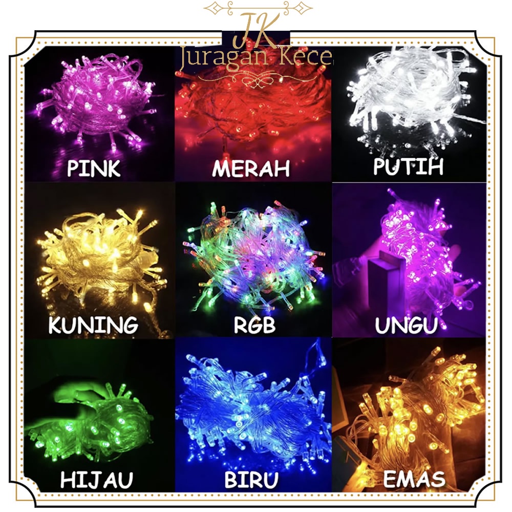 Jual Tumblr Light Lampu Hias Natal LED Motif Panjang 10 Meter Lampu ...