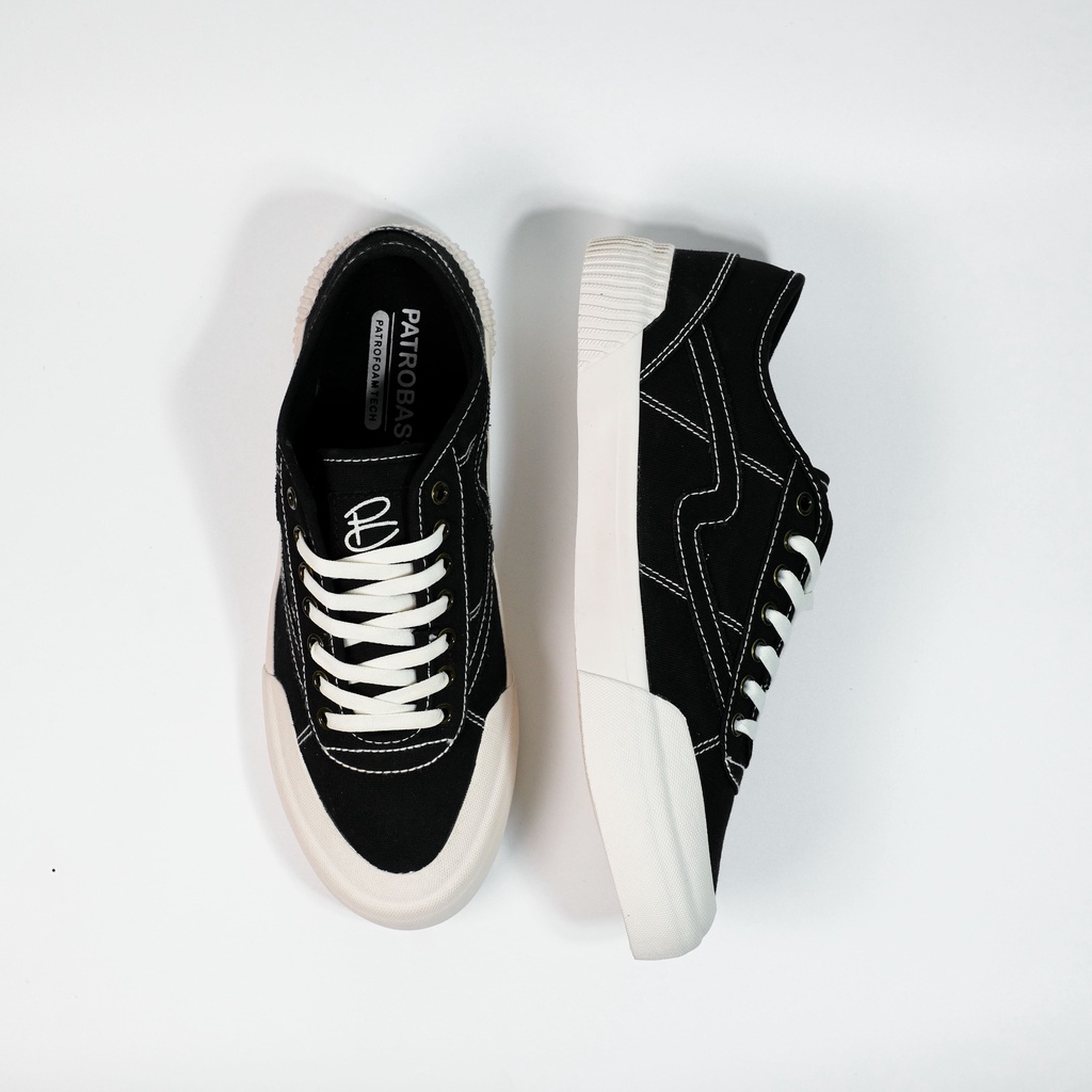 Jual SEPATU PATROBAS EQUIP LOW BLACK WHITE ( SIZE 35 - 45 ) - Sneakers ...