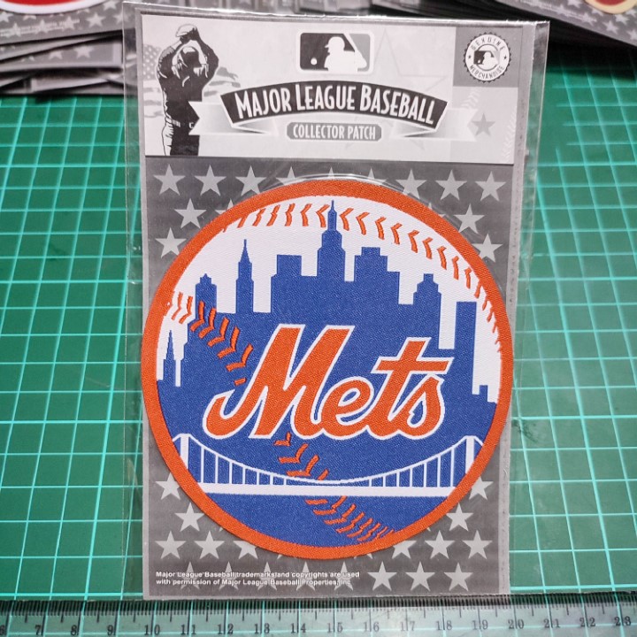 Jual MLB original team logo woven patch NY mets | Shopee Indonesia