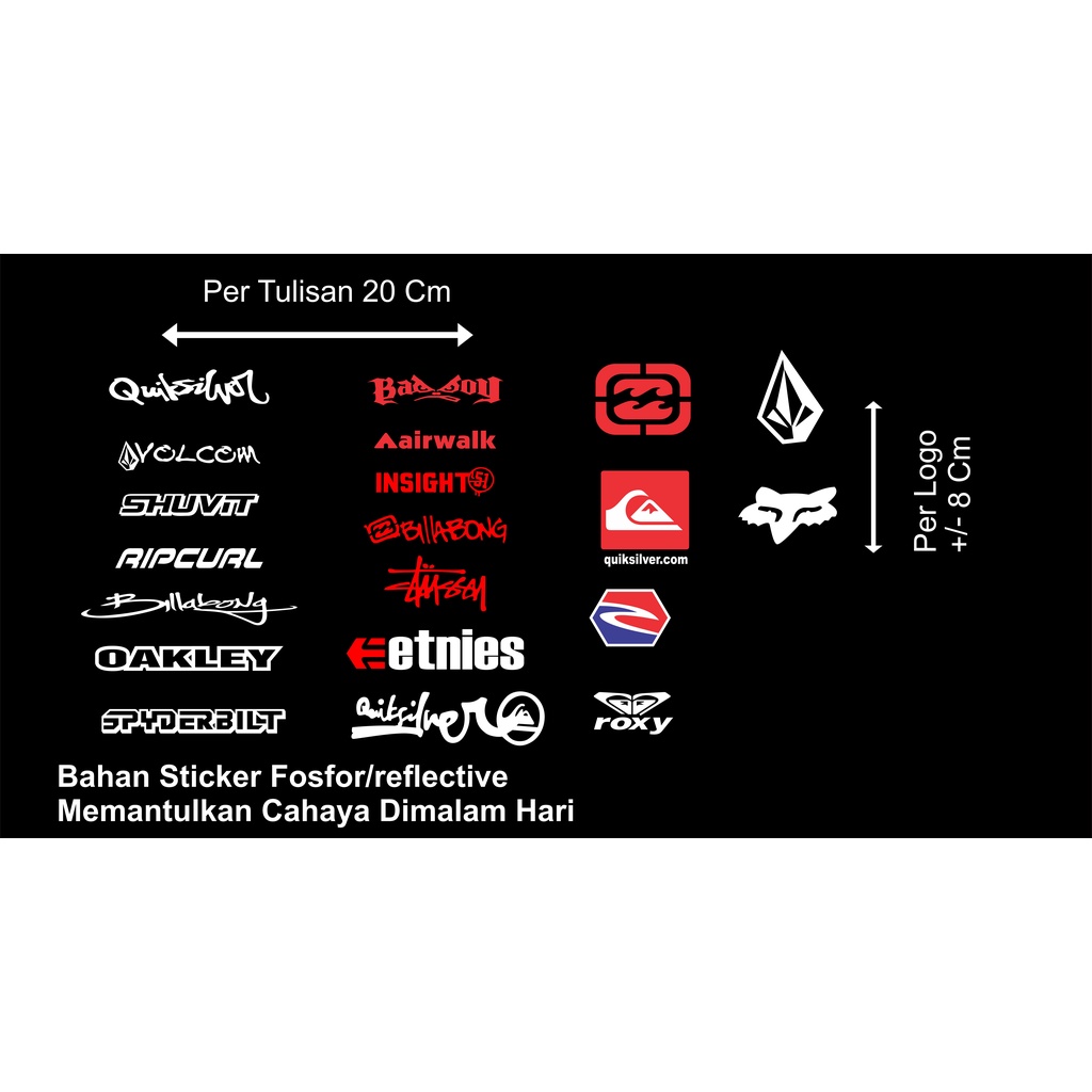 Jual sticker merk logo surf | Shopee Indonesia