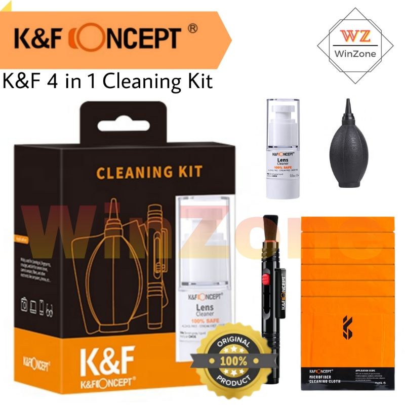 Jual KNF Concept 4-in-1 Cleaning Kit Camera ORIGINAL K&F Concept - Cleaning Liquid Blower ...