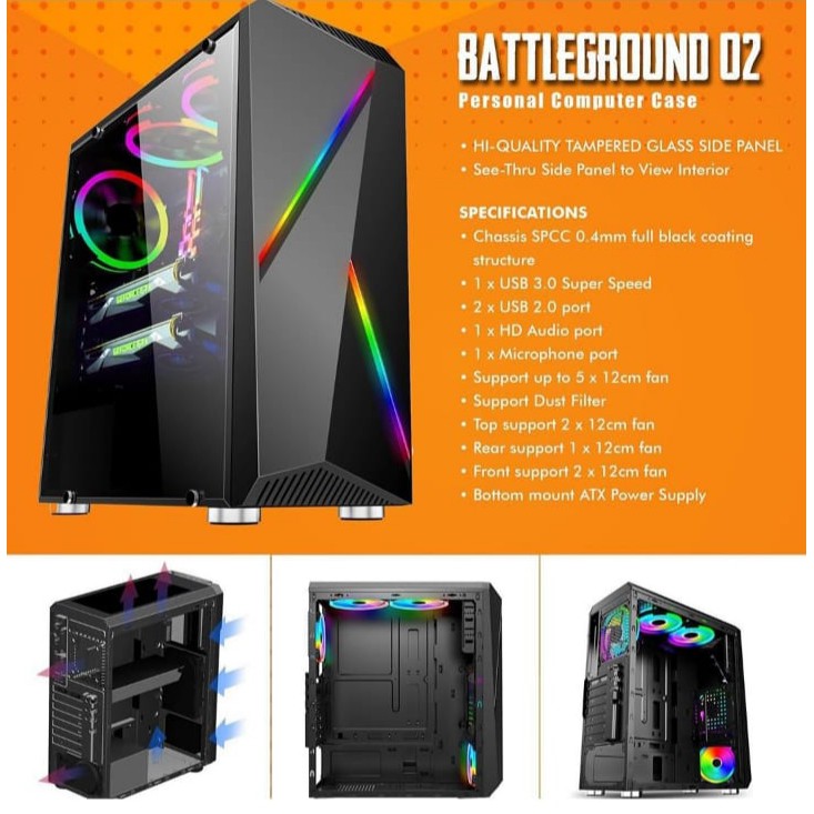 Jual Casing Komputer PC gaming murah ORIGINAL Rumah Kantor Simbadda ...