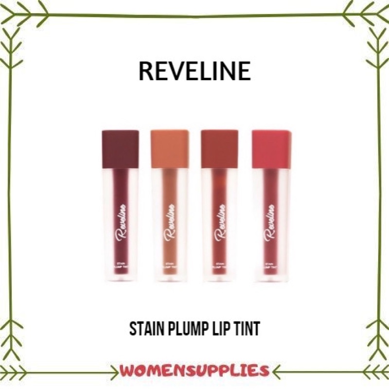 Jual REVELINE Stain Plump Tint Lip / Reveline Lip Tint Liptint Liptin ...