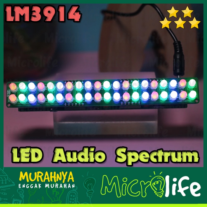 Jual LM3914 LED Audio Spectrum Indicator DIY Kit | Shopee Indonesia