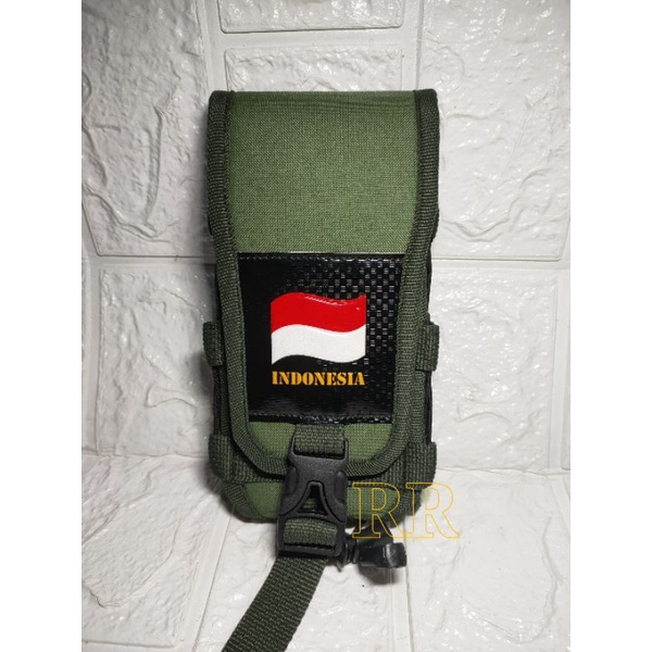 Jual Tas Handphone Pinggang Tactical Sarung Hp Tactical 2 Slot 7 inch ...