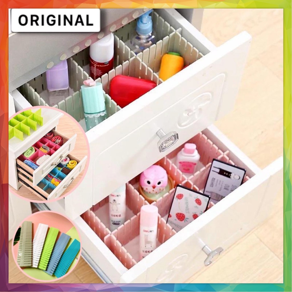 Jual Sekat Laci Organizer / Penyekat Pemisah Partisi Pembatas Kotak ...