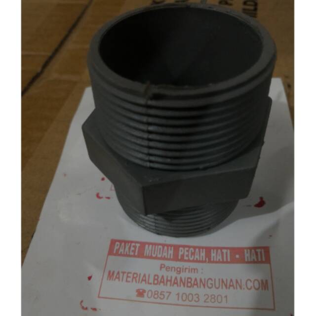 Jual Sambungan murah pvc doble nipple nepel nepple 1 1/2 inch aw PVC ...