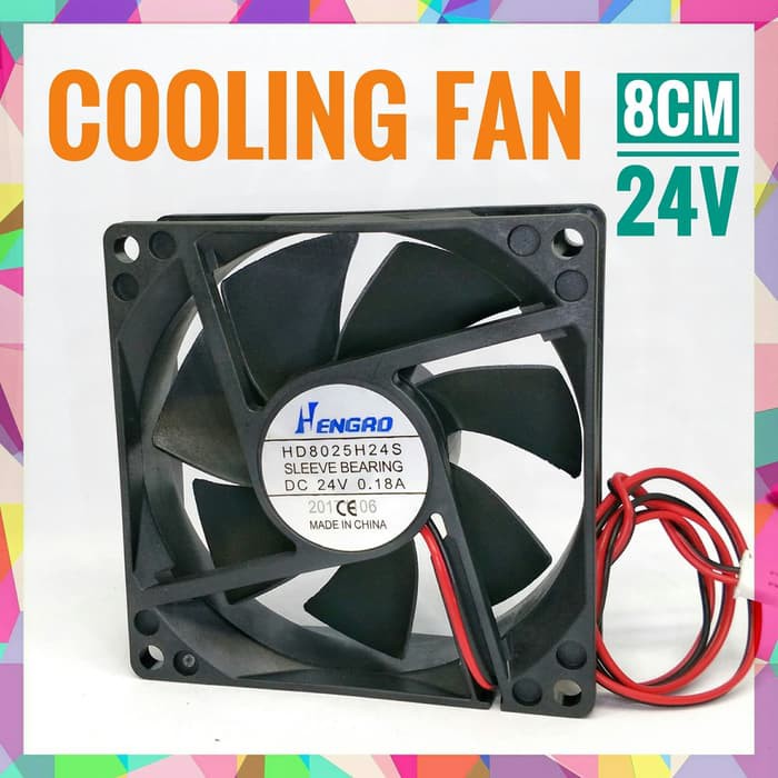 Jual Colling Fan DC24V, 8cm, kipas dc, 24v | Shopee Indonesia