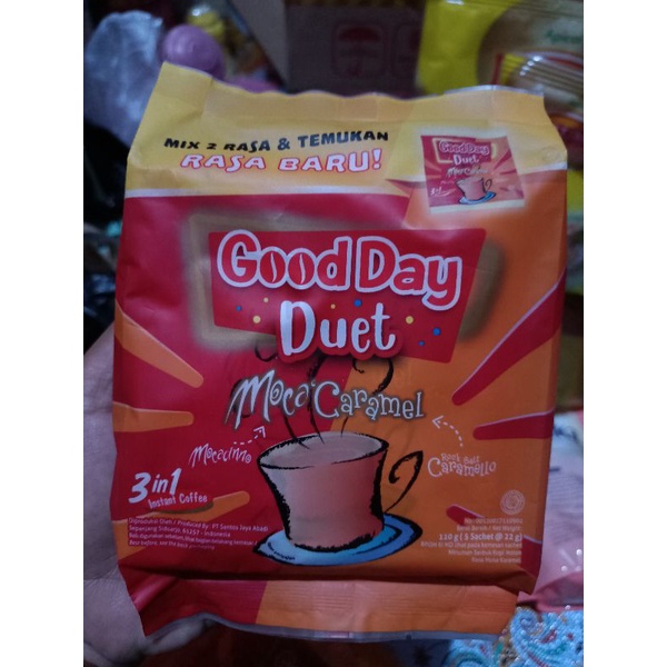 Jual Good day Duet Moca caramel 3in1 isi 5sachet | Shopee Indonesia