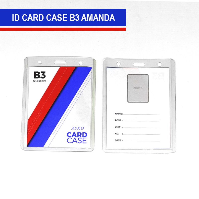 Jual Card Case B3 Amanda Plastik ID Card Case Tebal ( isi 20 pcs ...