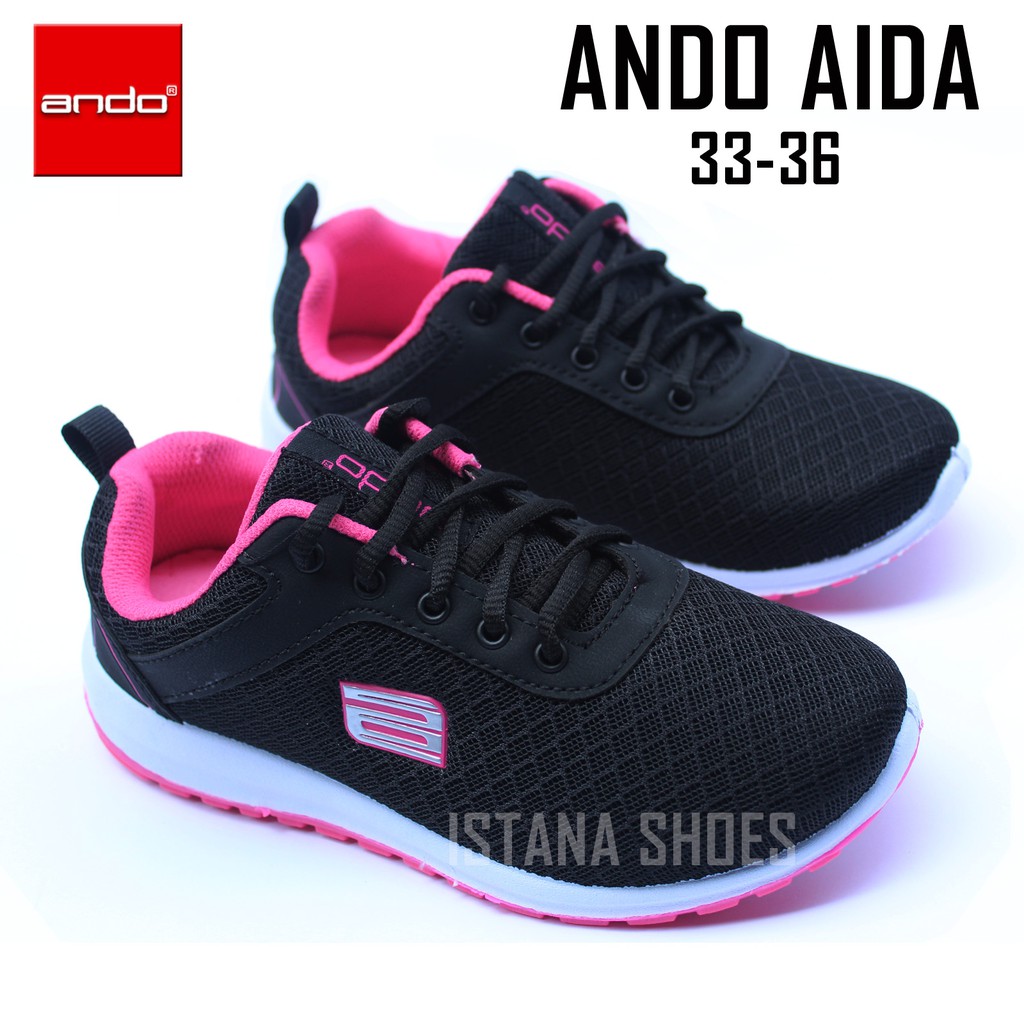 Jual SEPATU ANAK SEKOLAH PEREMPUAN MODEL TERBARU AIDA BY ANDO HITAM ...