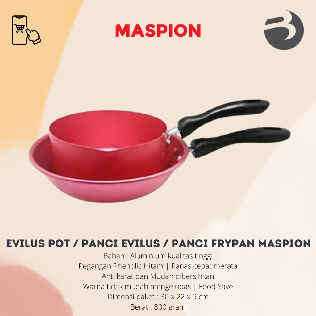 Jual EVILUS POT / PANCI EVILUS / PANCI MIE / PANCI FRYPAN MASPION ...