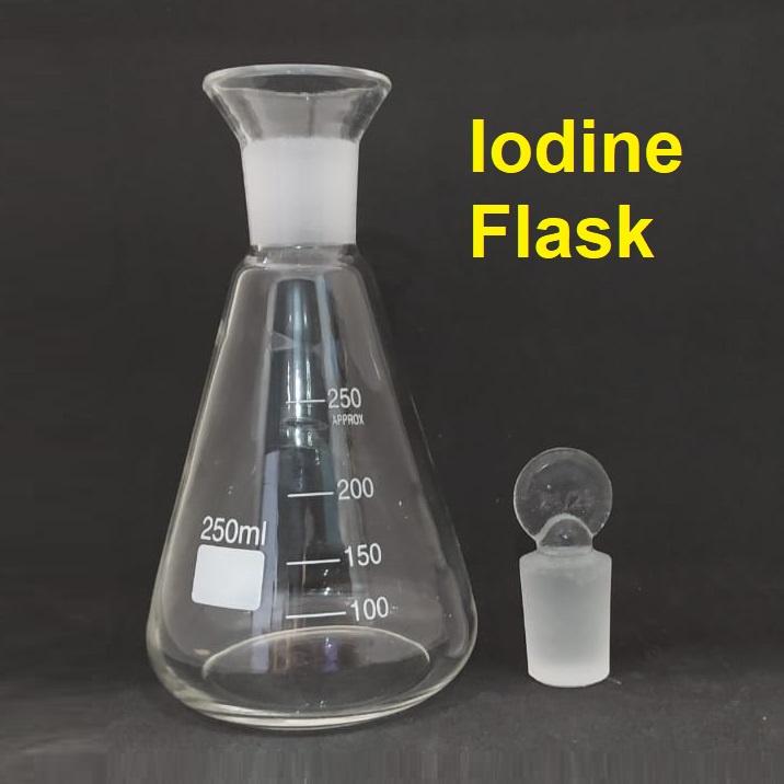 Jual IODINE FLASK 250 ML LABU IODINE WITH GLASS STOPPER CHINA | Shopee ...